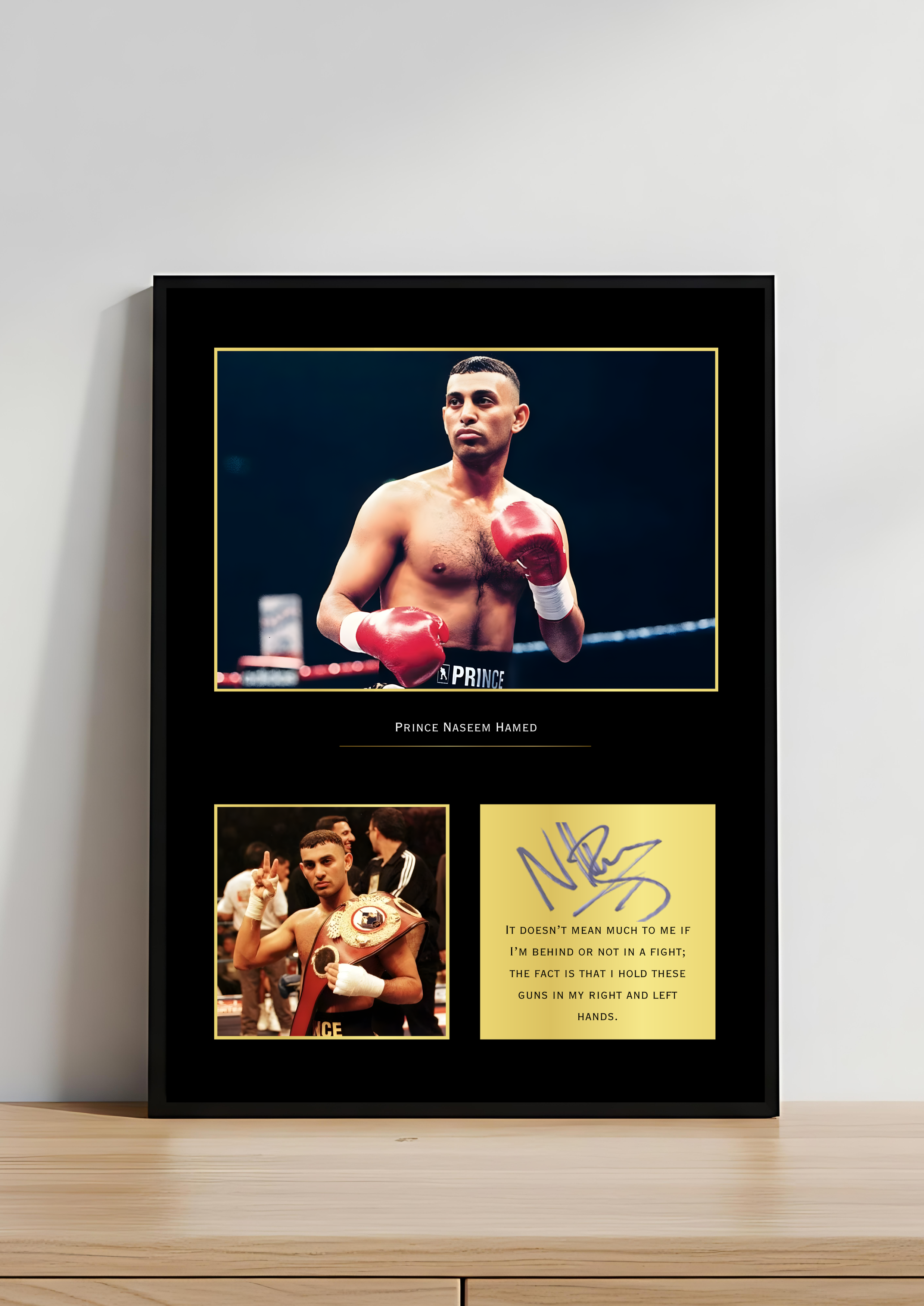 Prince Naseem Hamed Boxing Art Print | Prince Naseem Poster | Featherw ...